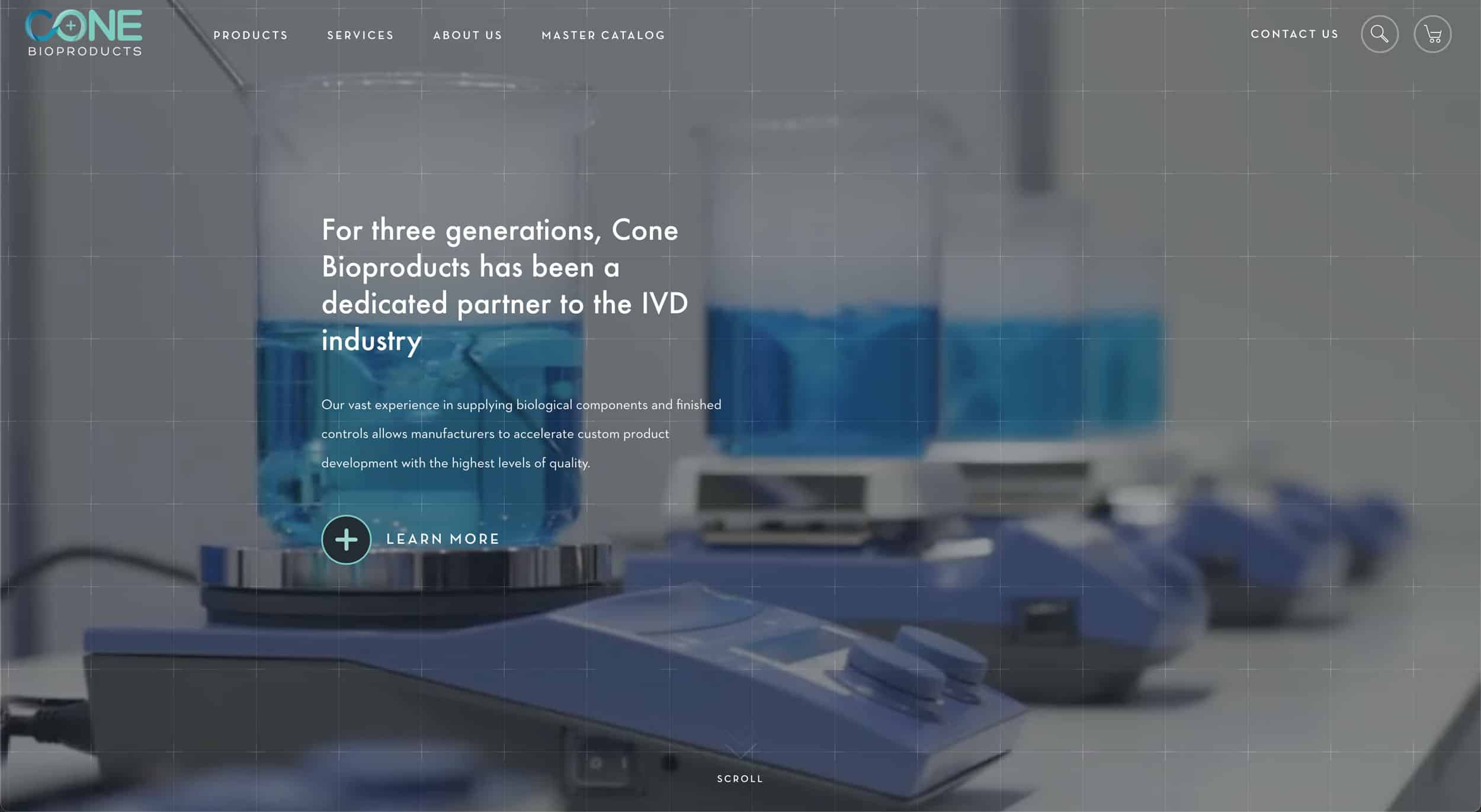 Cone Bio Products - DIGITECH Web Design