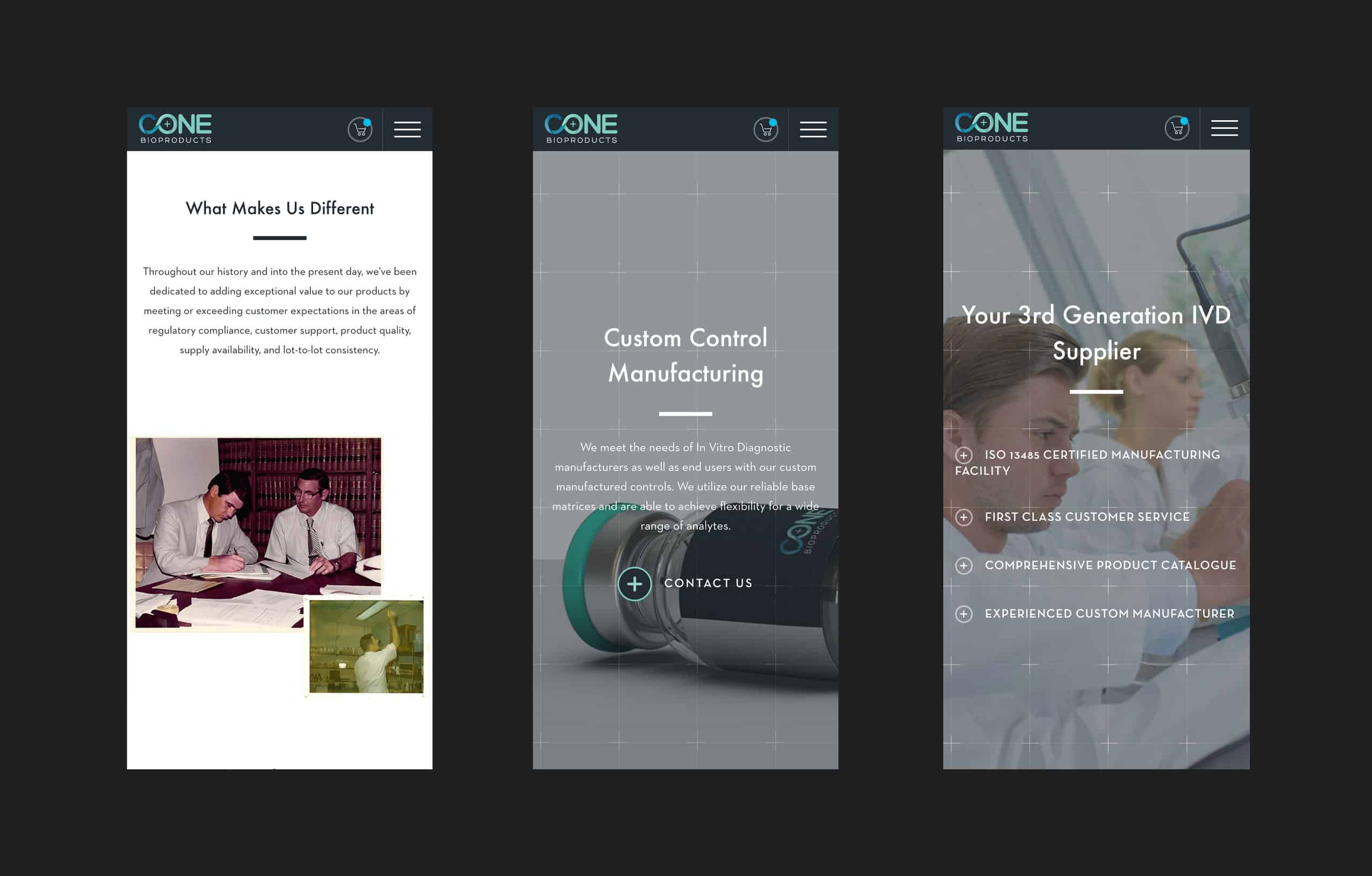 Cone Bio Products - DIGITECH Web Design